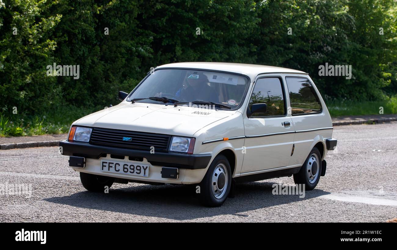 Stoke Goldington,Northants,UK - May 14th 2023. 1983 white ROVER METRO ...