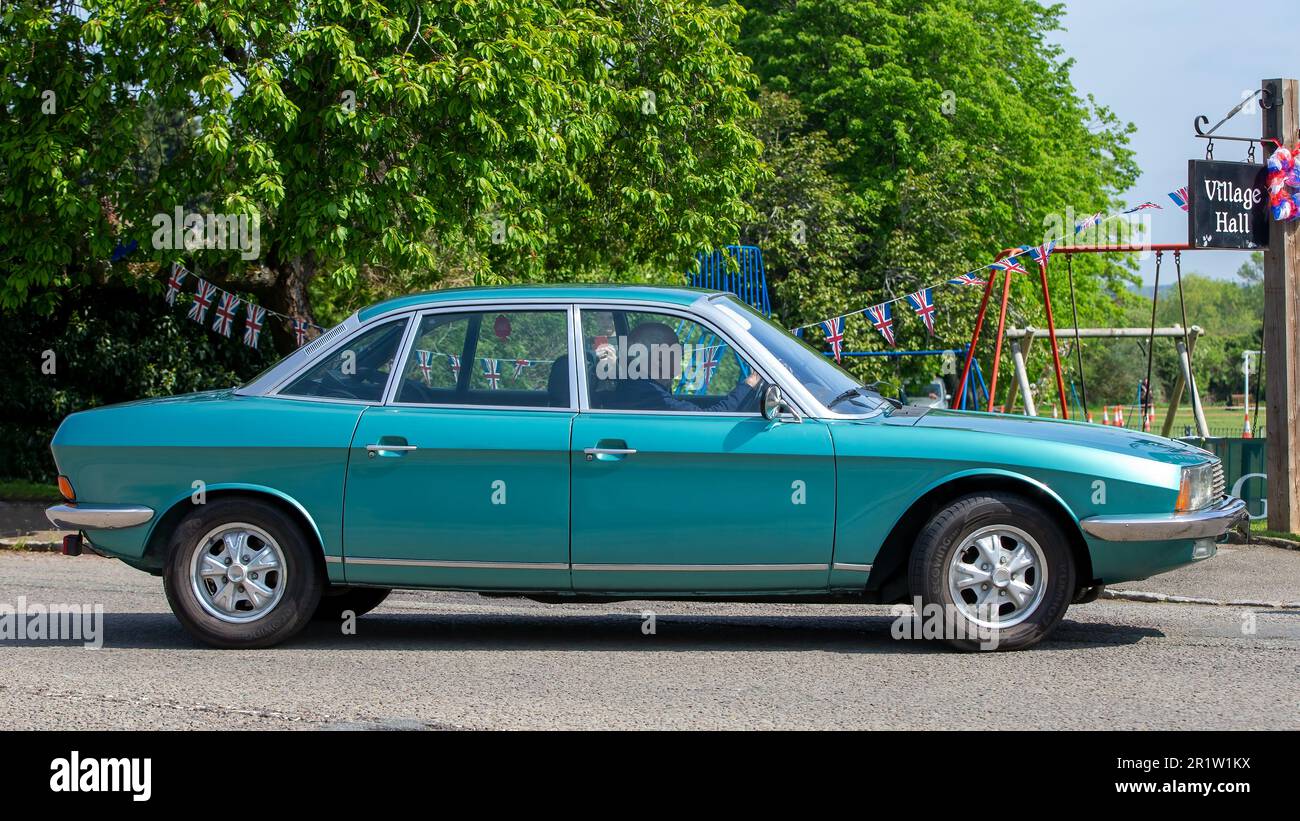 Stoke Goldington,Northants,UK - May 14th 2023. 1973 blue NSU RO classic ...