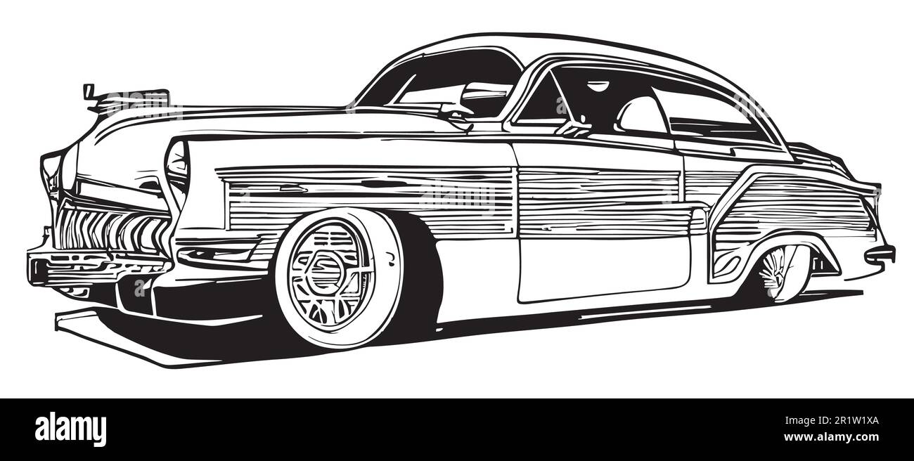 Lowrider Car Drawings In Pencil