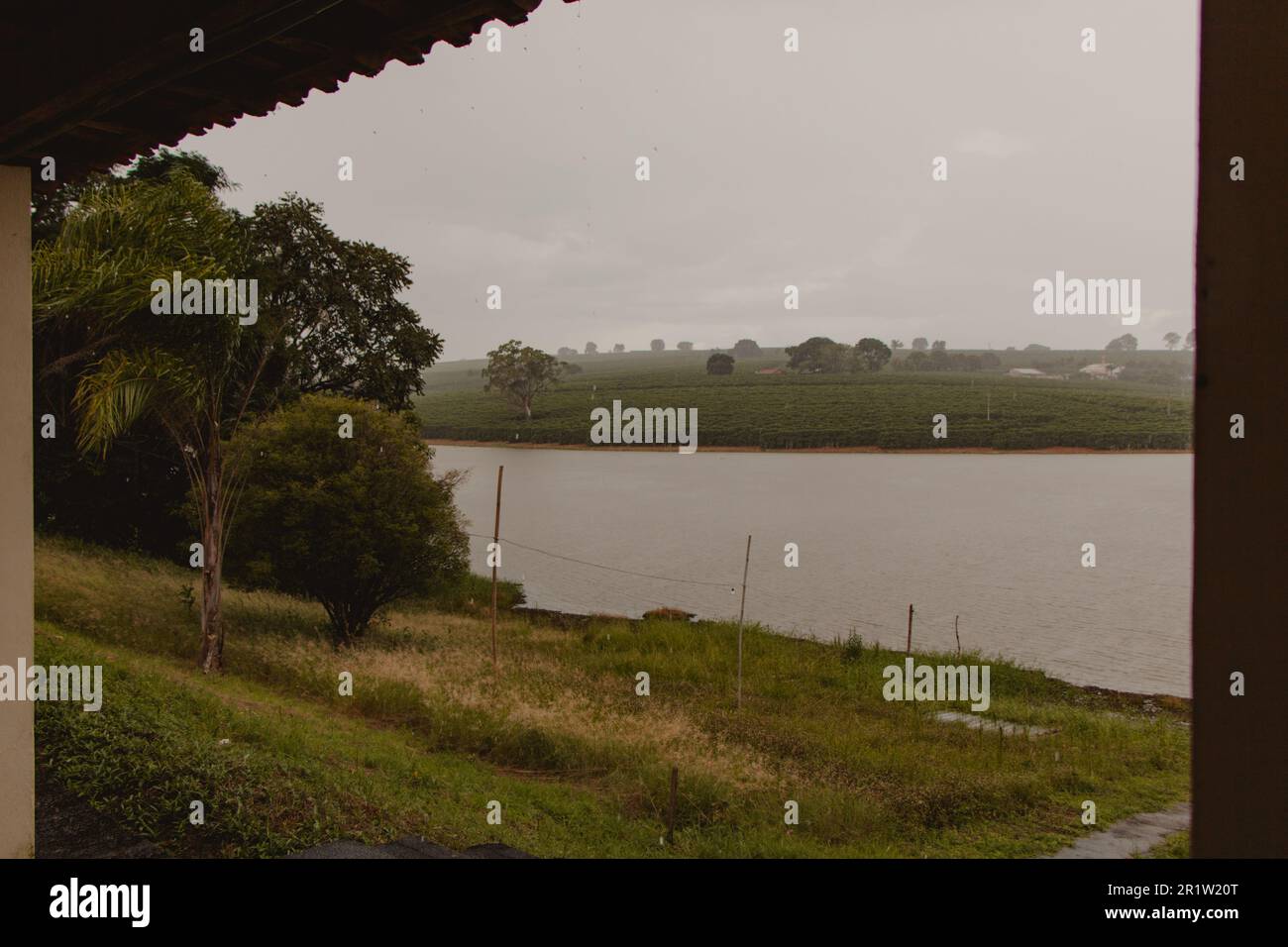 raining on the ranch Stock Photo - Alamy