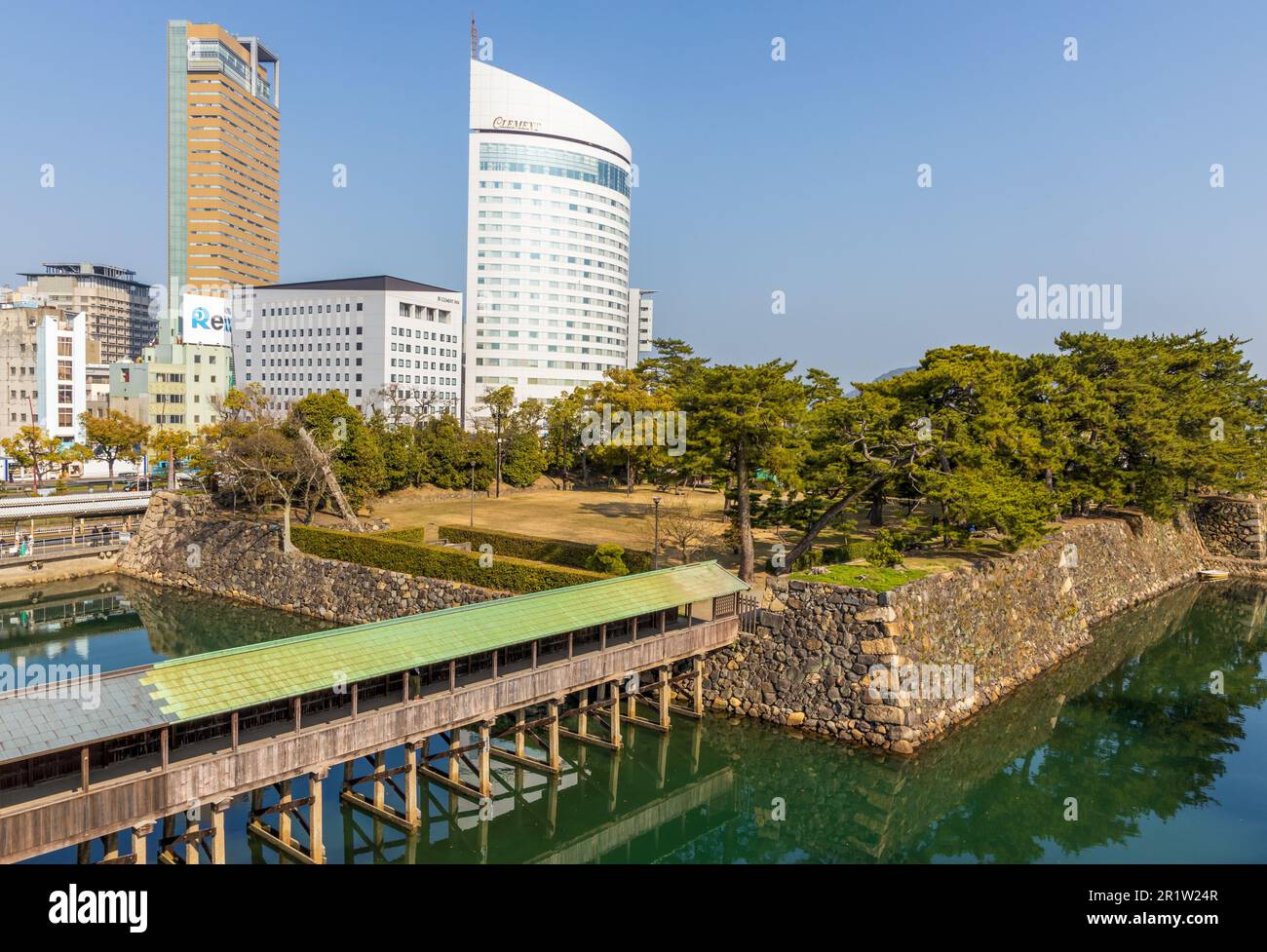 Takamatsu, Japan - March 30, 2023: Tamamo Park, or Takamatsu Castle ...
