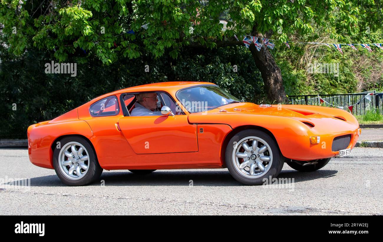 Stoke Goldington,Northants,UK - May 14th 2023. 1974 orange DAVRIAN car ...