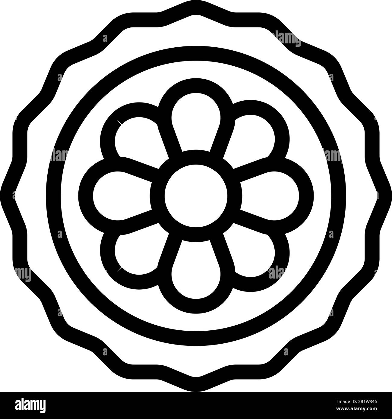 Jackfruit fruit icon outline vector. Nature food. Natural organic Stock ...