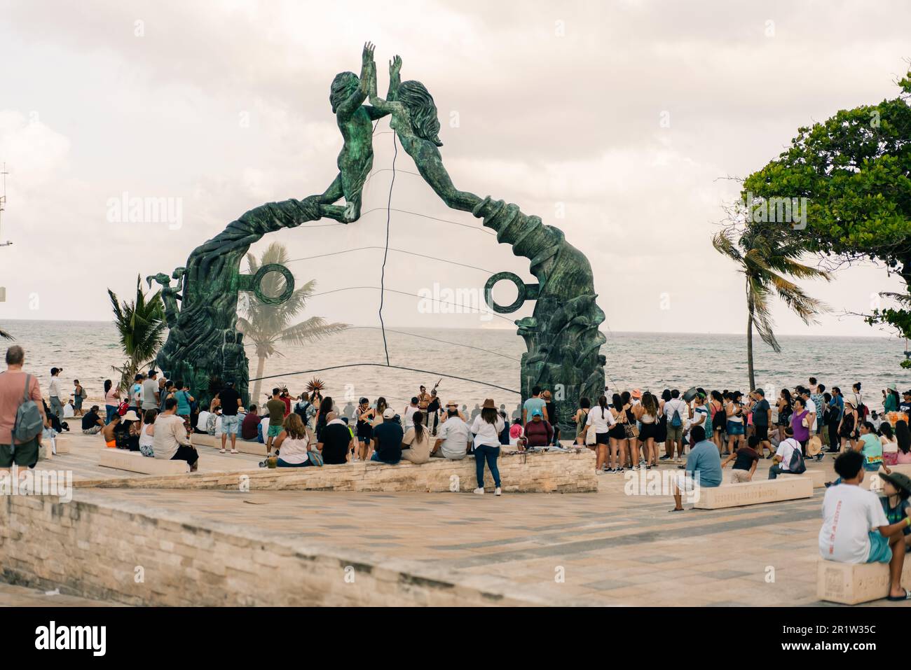 Portal maya sculpture playa del hi-res stock photography and images - Alamy