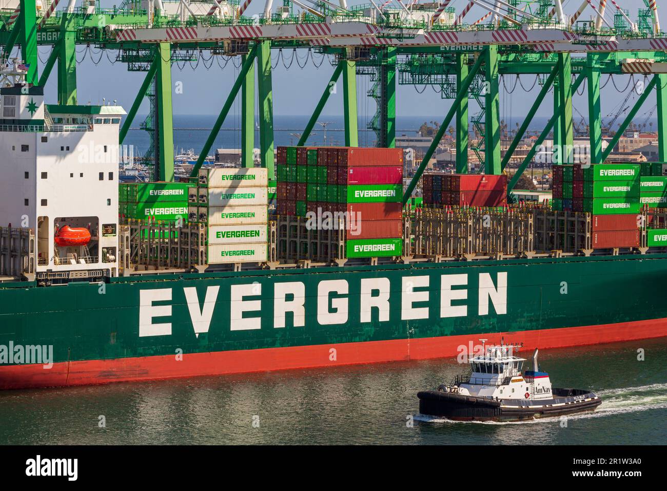Evergreen Container Terminal, Port of Los Angeles, San Pedro, Southern ...