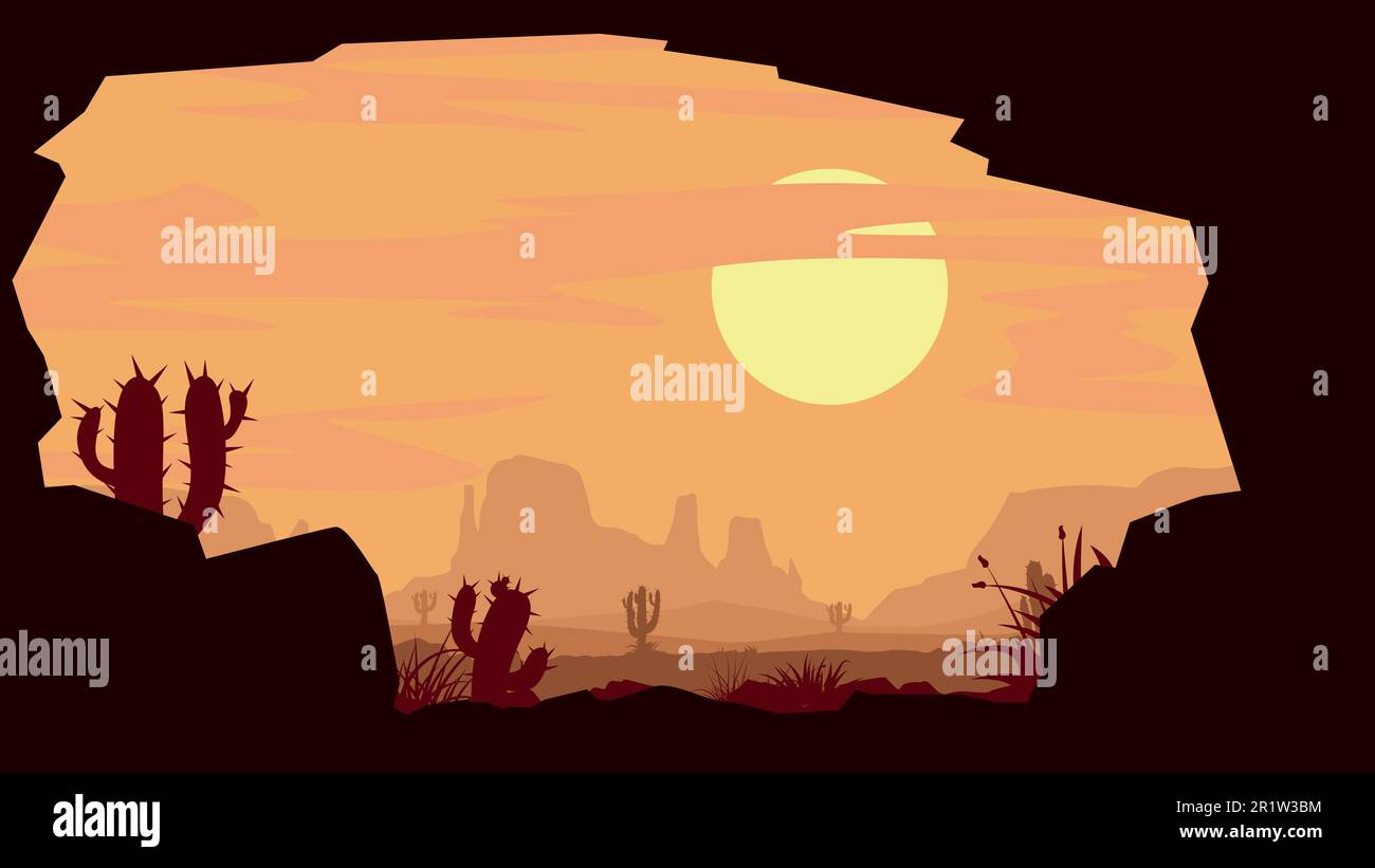 Scenic view layered rock Stock Vector Images - Alamy