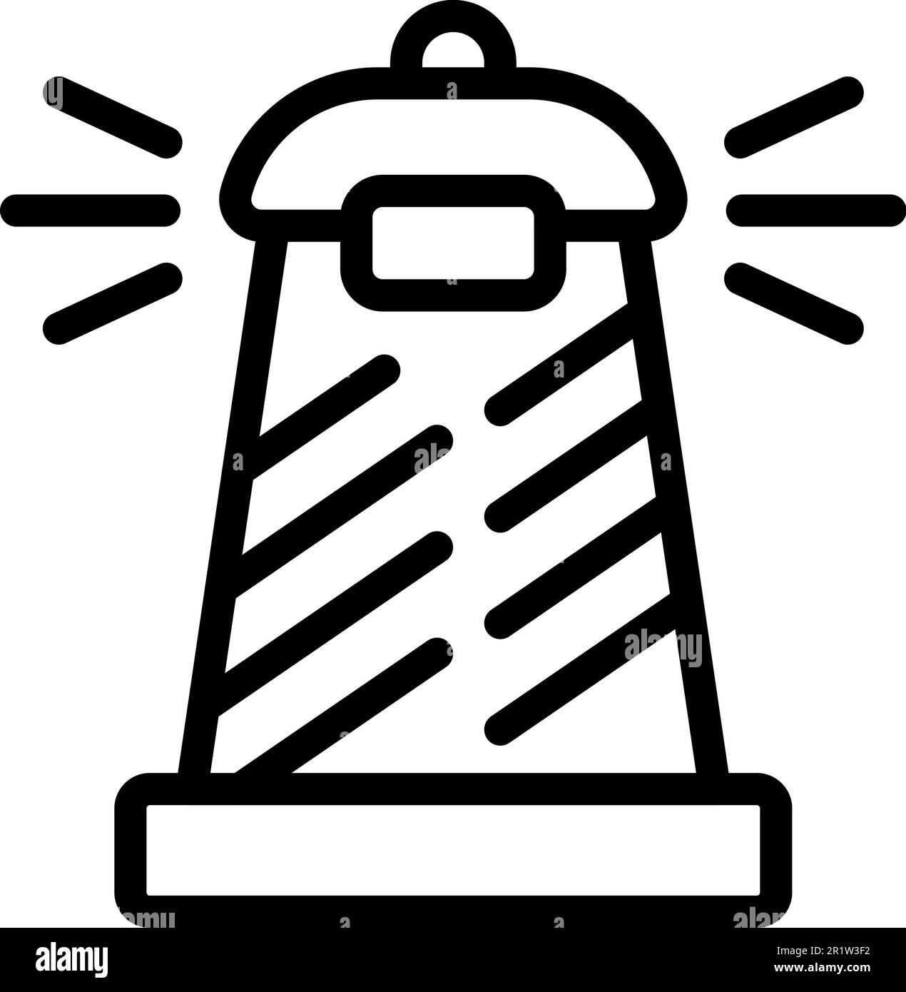 Process tower target icon outline vector. Idea report. Boost grow Stock ...