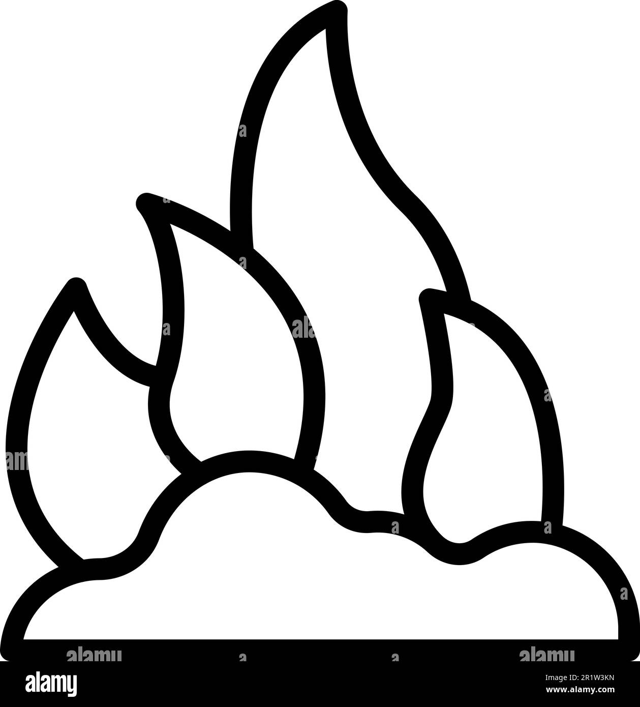 Leaf organic algae icon outline vector. Sea plant. Deep fauna Stock ...