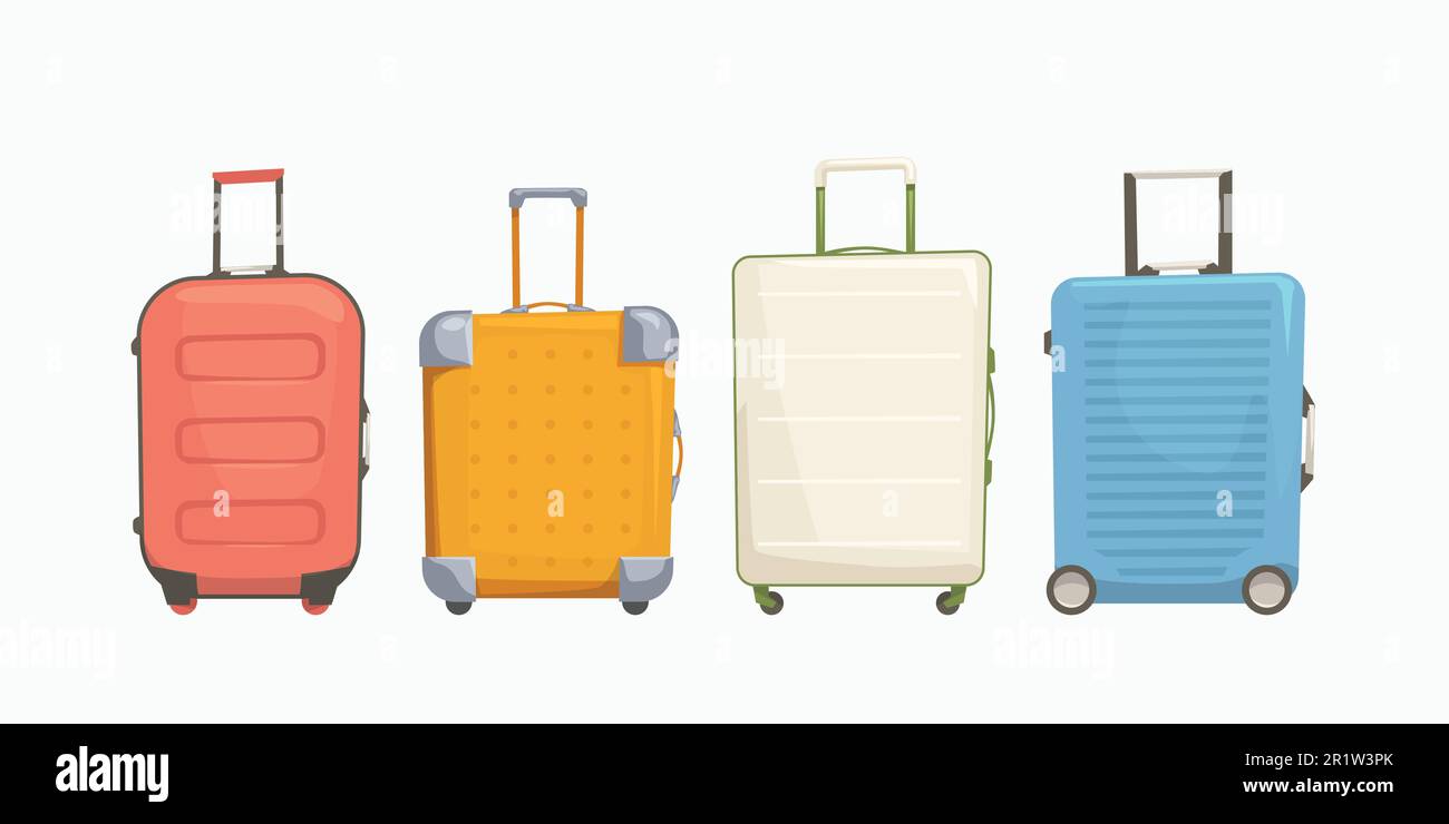 Cartoon suitcases Stock Vector Images - Alamy