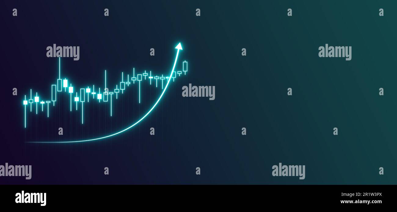 Business graph chart with arrow up, Investment strategy and benefits ...