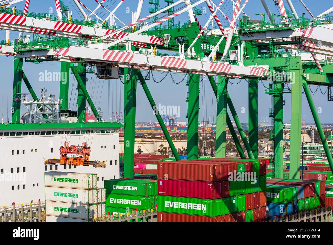 Evergreen Container Terminal, Port of Los Angeles, San Pedro, Southern ...