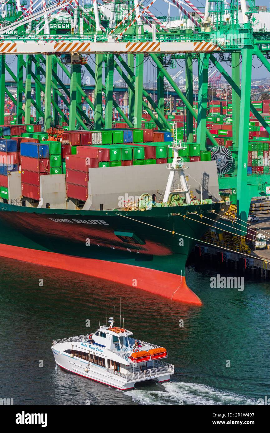 Evergreen Container Terminal, Port of Los Angeles, San Pedro, Southern ...