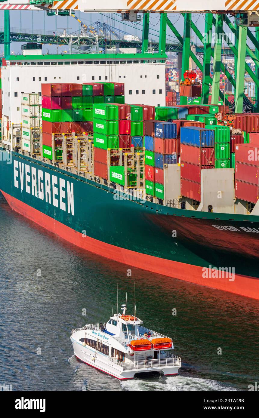 Evergreen Container Terminal, Port of Los Angeles, San Pedro, Southern ...