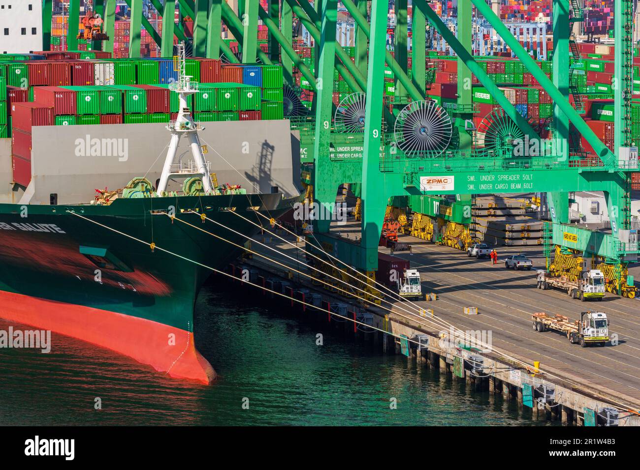 Evergreen Container Terminal, Port of Los Angeles, San Pedro, Southern ...