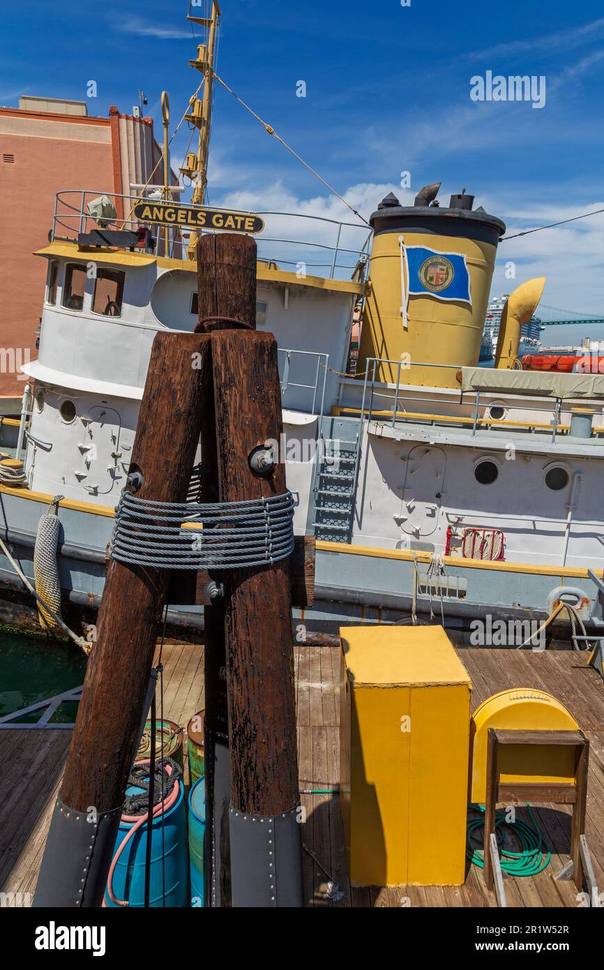 Tugboat Angels Gate, Los Angeles Maritime Museum, San Pedro, Southern ...