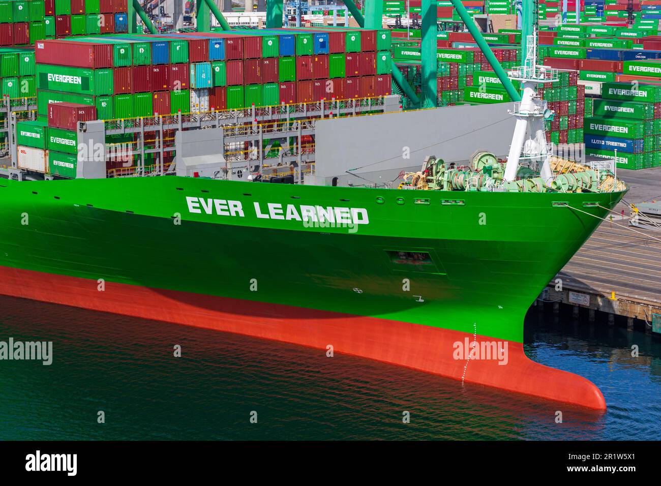 Evergreen Container Terminal, Port of Los Angeles, San Pedro, Southern ...