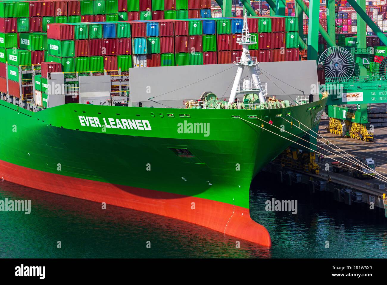 Evergreen Container Terminal, Port of Los Angeles, San Pedro, Southern ...