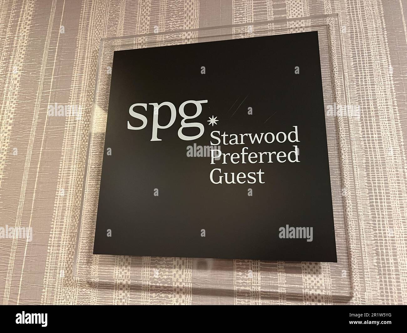 United States. 09th Mar, 2023. Sign with logo for the Starwood ...