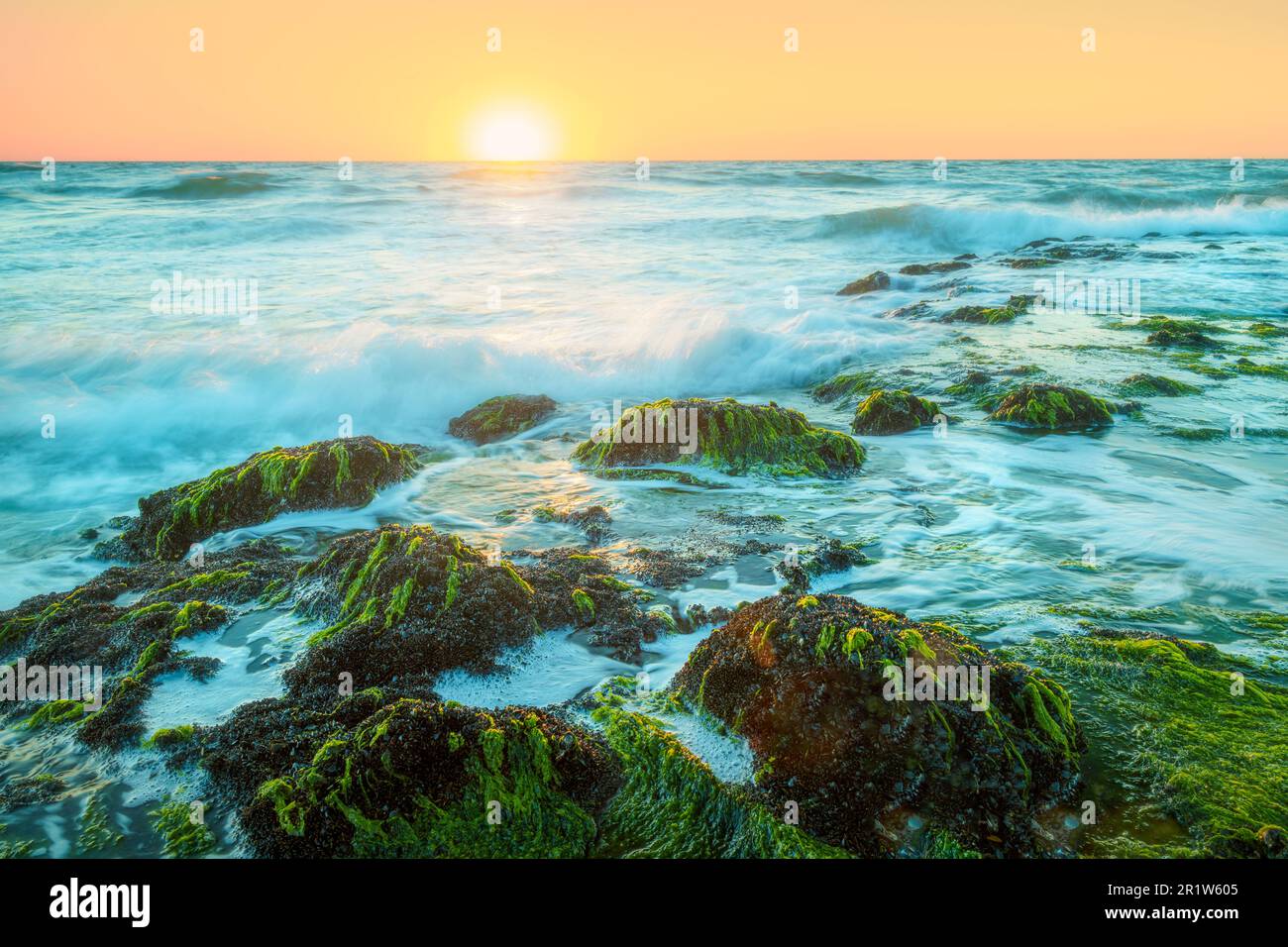 Rocks on the zeeland coast of the netherlands hi-res stock photography ...