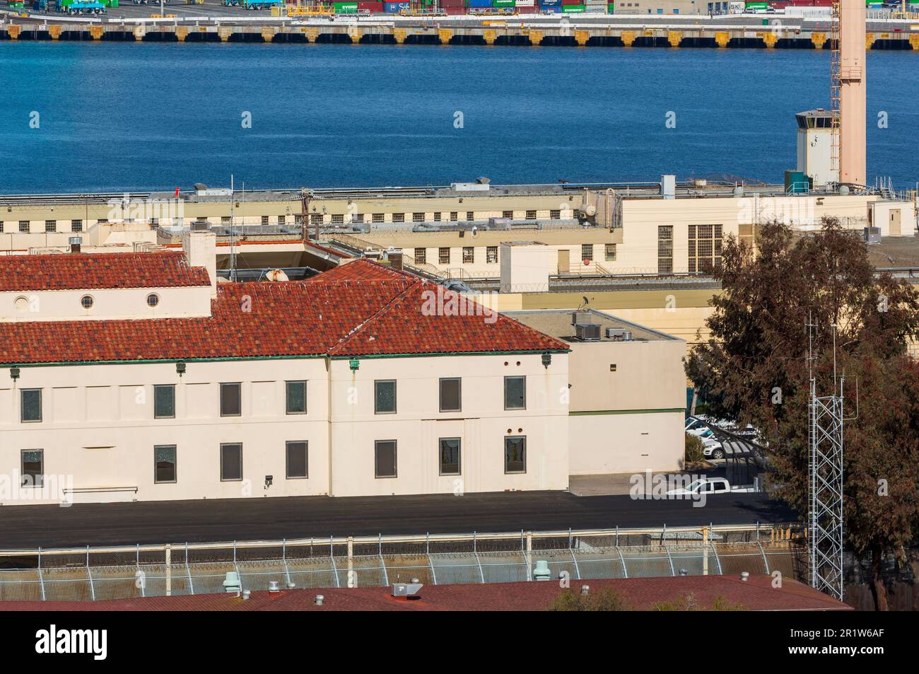 Terminal Island Prison, Port of Los Angeles, San Pedro, Southern ...