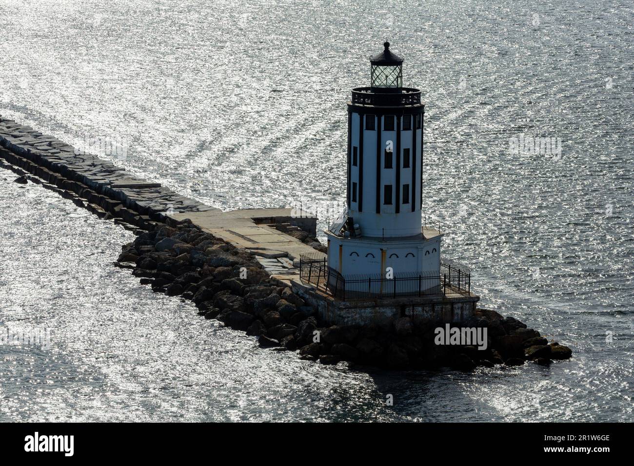 Angels Gate Lighthouse, San Pedro, Southern California, USA Stock Photo ...