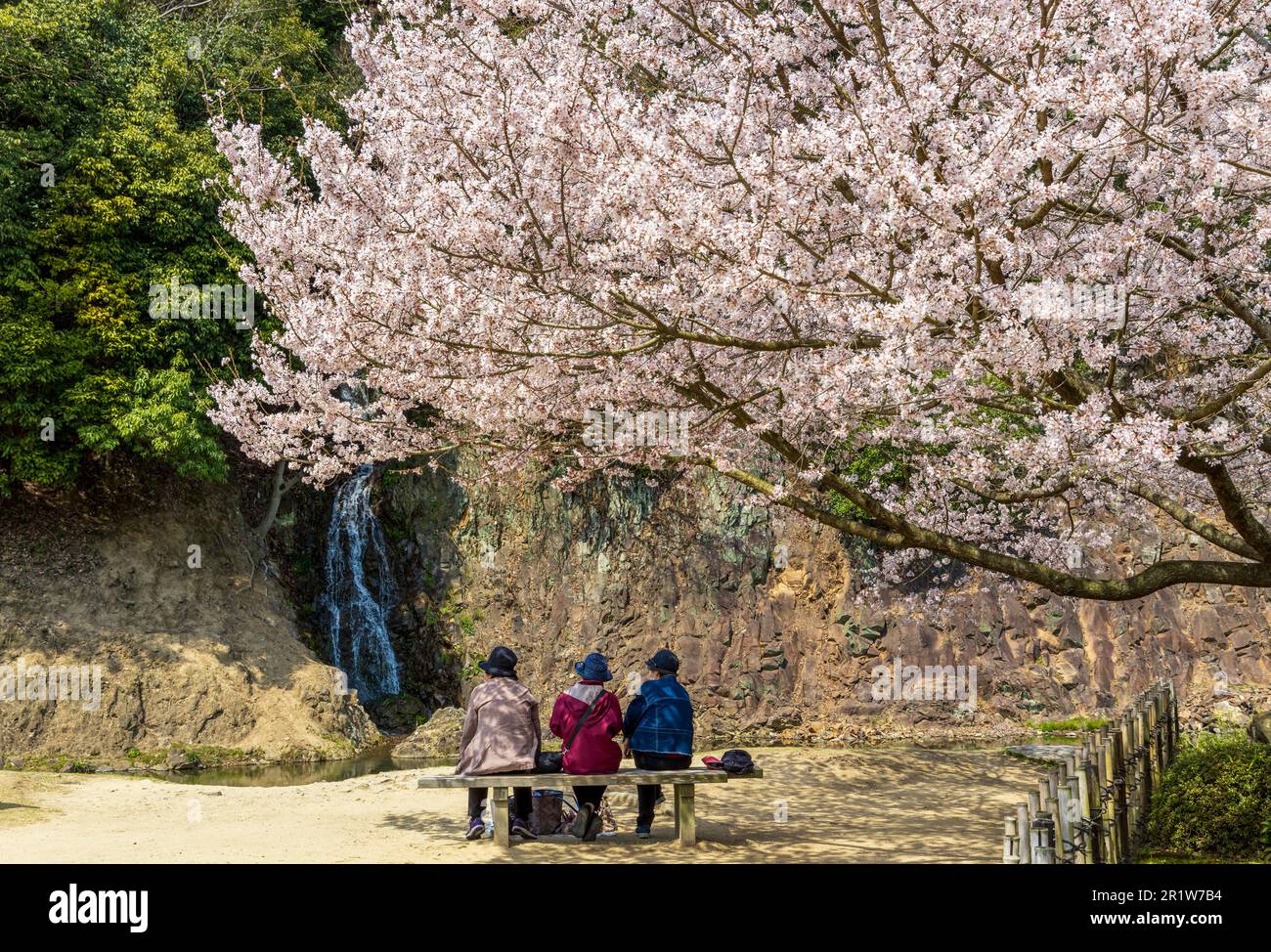 Takamatsu, Japan - March 31, 2023: Ritsurin Garden in Takamatsu city ...
