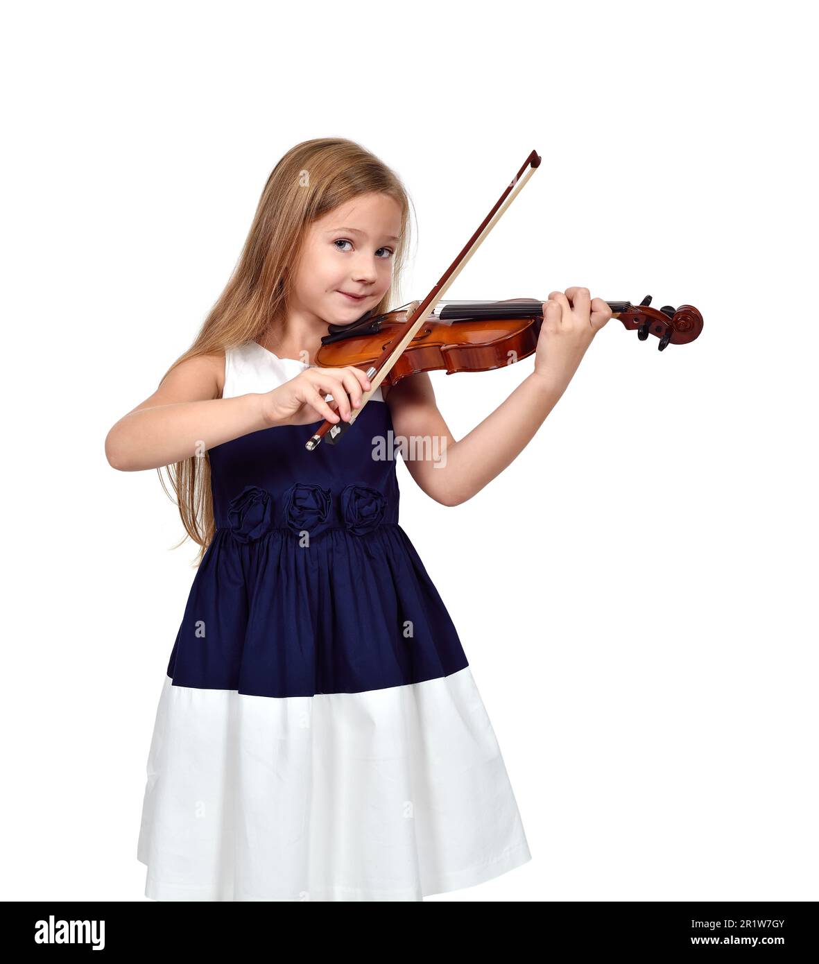 Little Girl Playing Violin