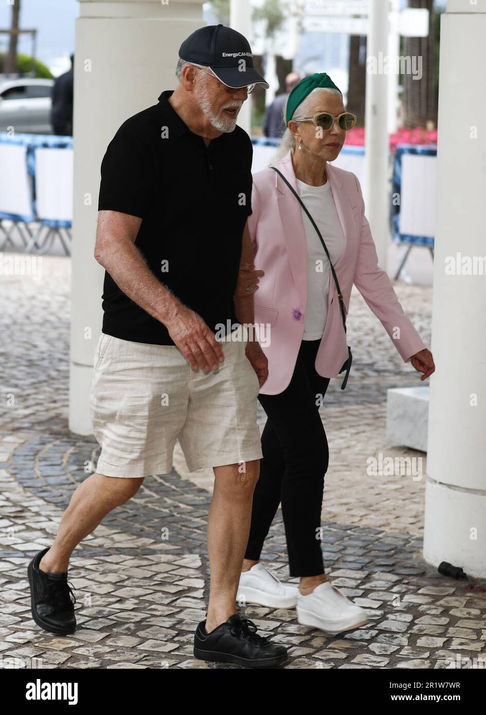May 15, 2023, Cannes, CÃ´te d'Azur, France: HELEN MIRREN and her husband TAYLOR HACKFORD are ...