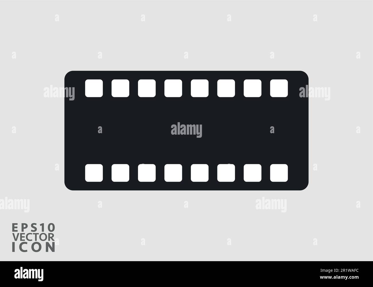 Cinema filmstrip roll on white background. Blank negative film. 35mm ...