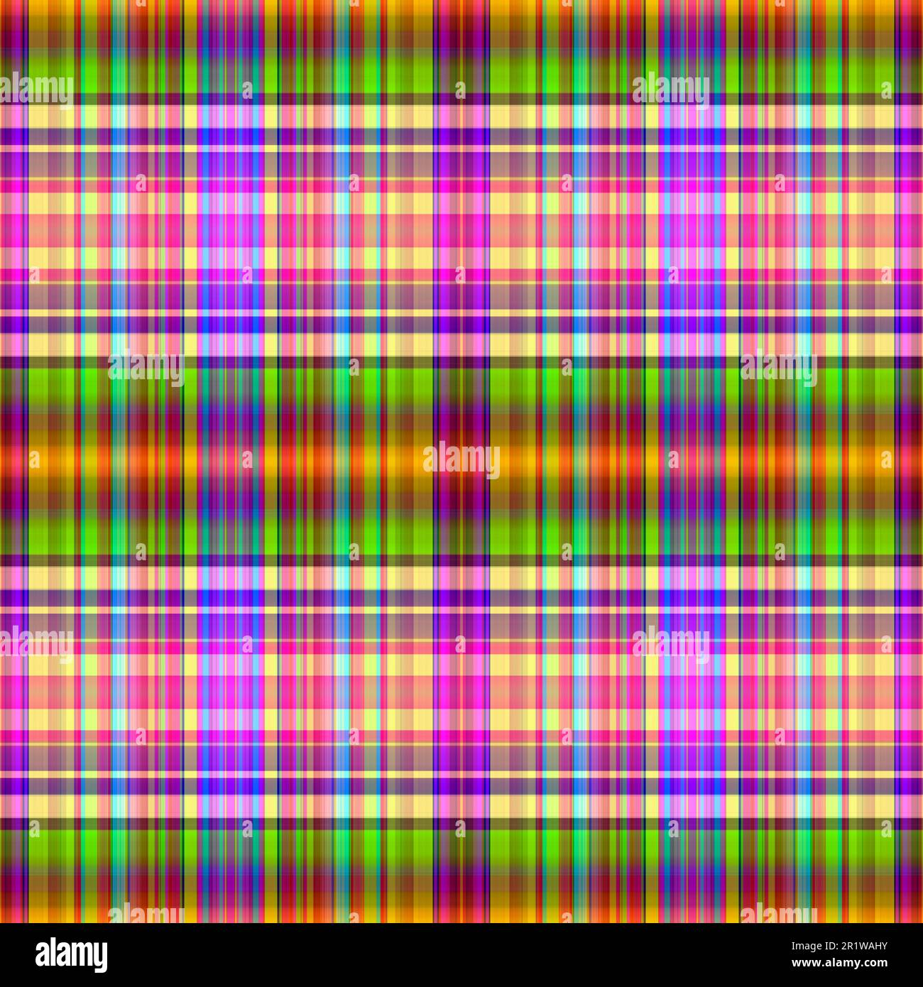 Vintage tartan pattern in vaporwave colorful style. Vintage 80s plaid ...