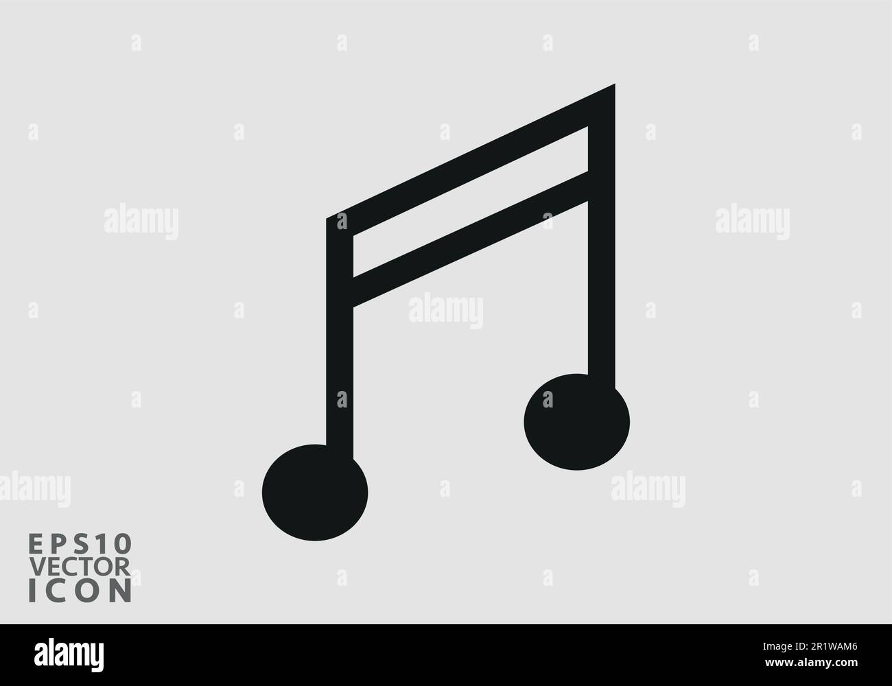 Music icon vector, Melody, song, note, sound, audio sign Isolated on ...