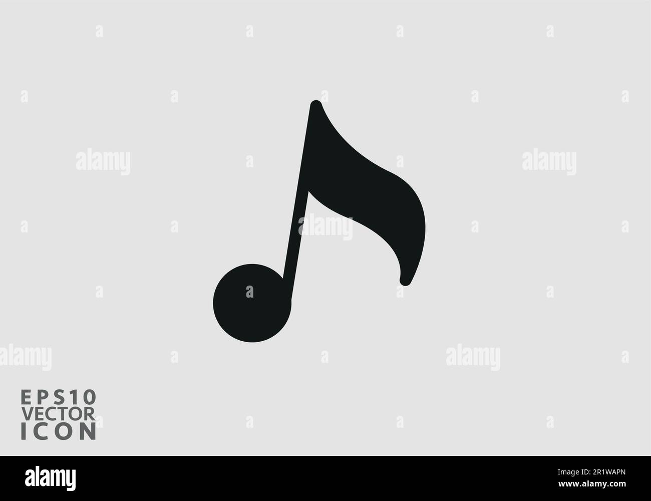Music icon vector, Melody, song, note, sound, audio sign Isolated on ...
