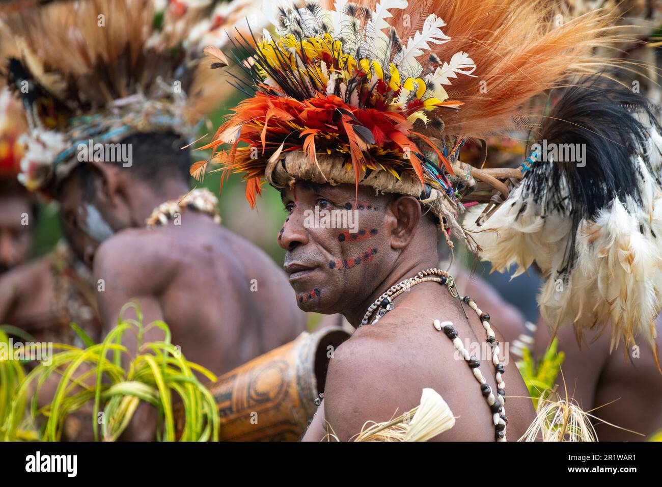 Papua New Guinea, Oro Province, Tufi Island, Baga Village. Traditional ...