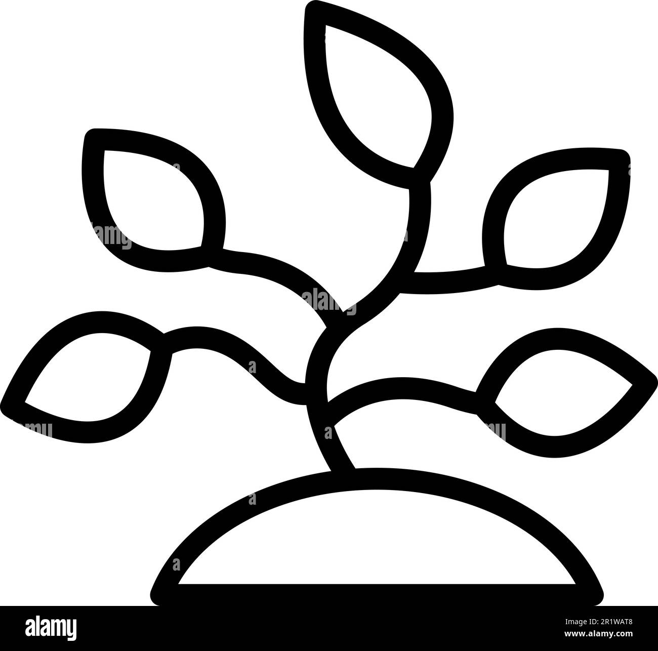 Algae plant icon outline vector. Nature food. Deep fauna Stock Vector ...