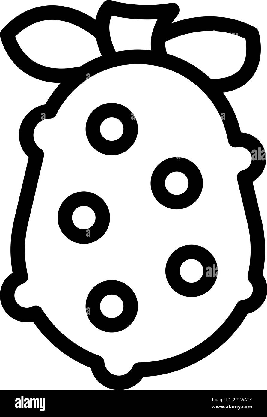 Indian jackfruit icon outline vector. Fresh fruit. Juicy dessert Stock ...