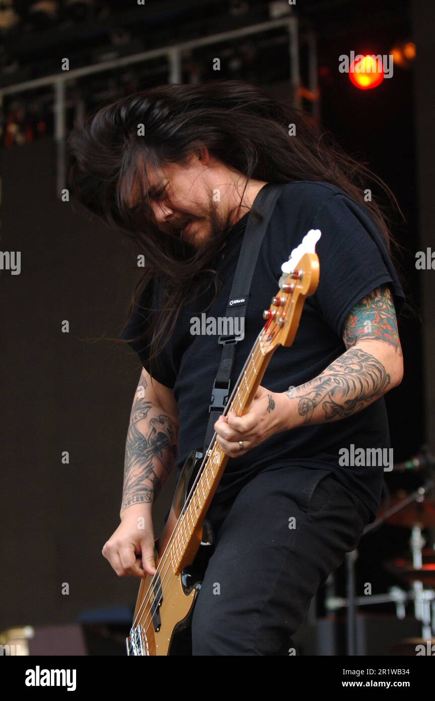 Milan Italy 2006-06-04 :Chi Cheng bassist of Deftones live concert at ...