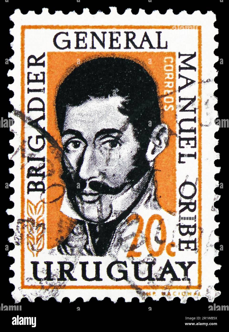 MOSCOW, RUSSIA - APRIL 08, 2023: Postage stamp printed in Uruguay shows ...