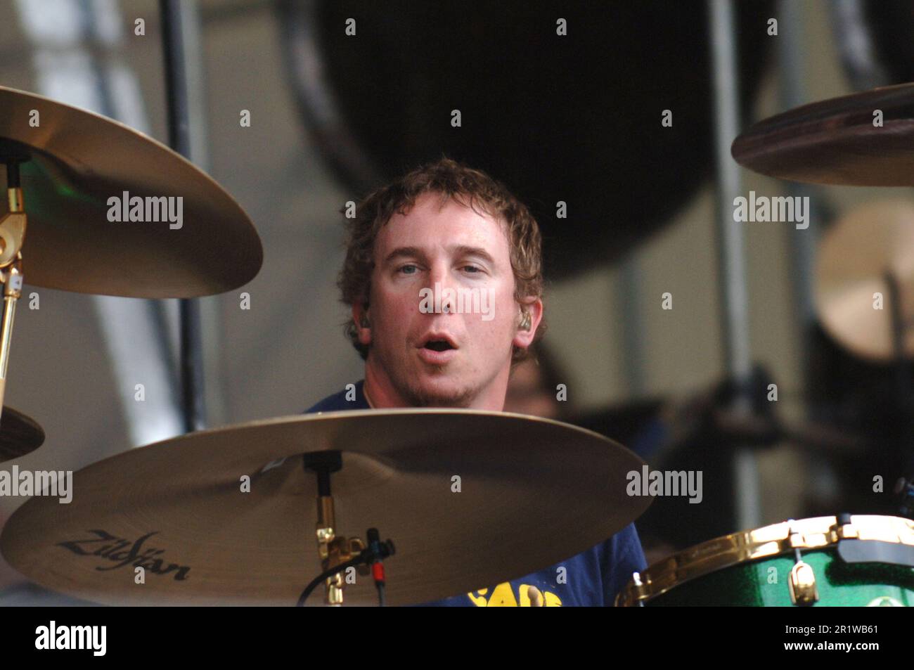 Milan Italy 2006-06-04 :Abe Cunningham drummer of Deftones live concert ...