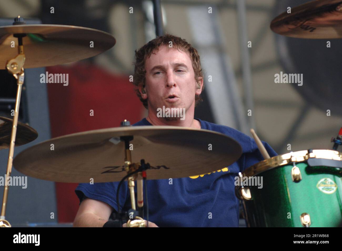 Milan Italy 2006-06-04 :Abe Cunningham drummer of Deftones live concert ...