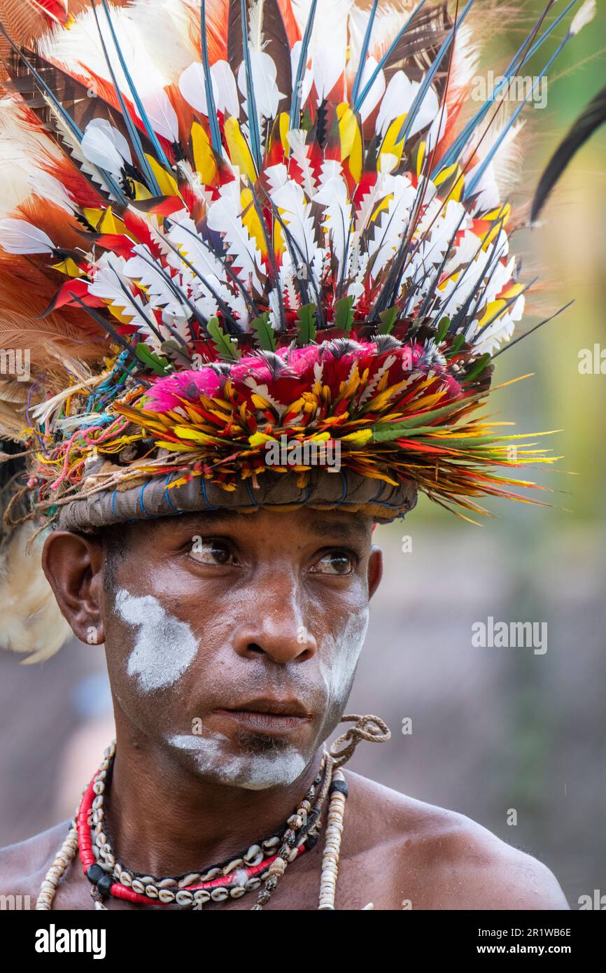 Papua New Guinea, Oro Province, Tufi Island, Baga Village. Traditional ...