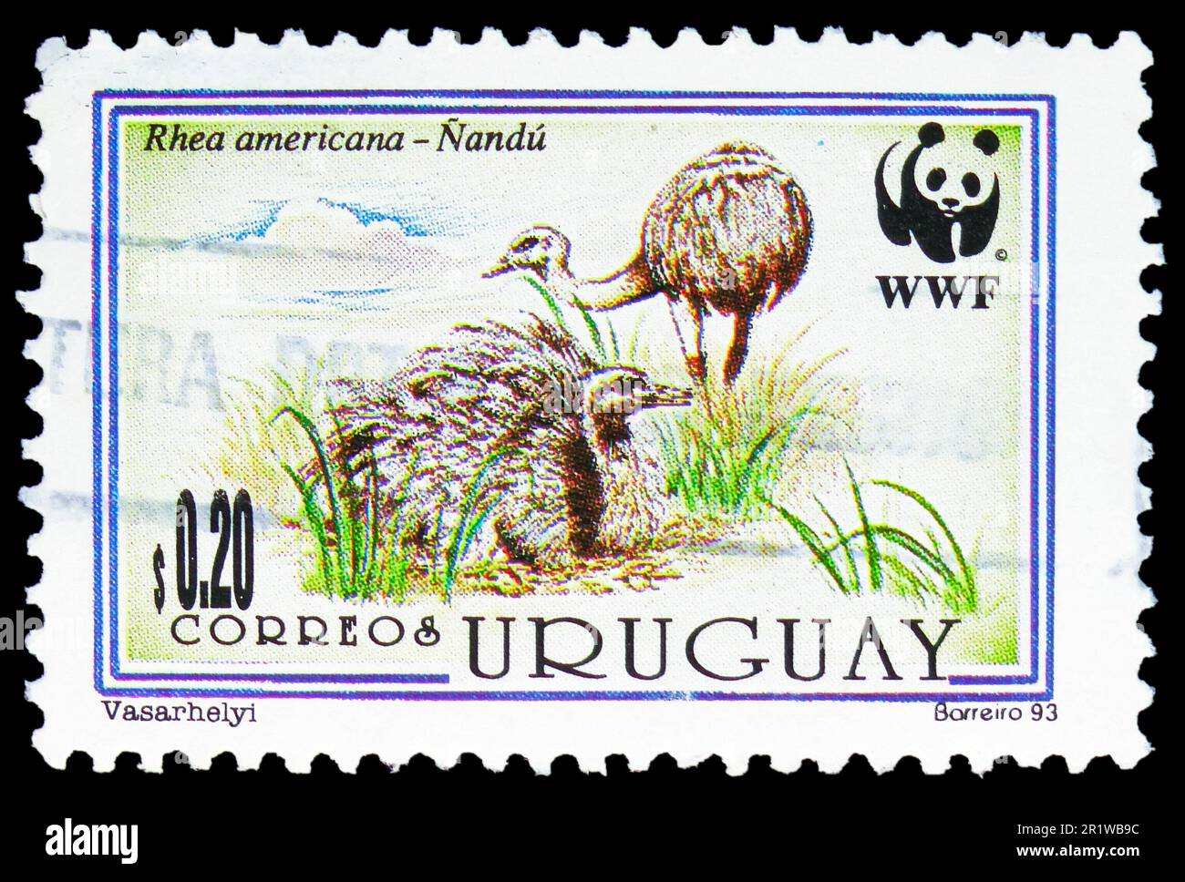 MOSCOW, RUSSIA - APRIL 08, 2023: Postage stamp printed in Uruguay shows ...