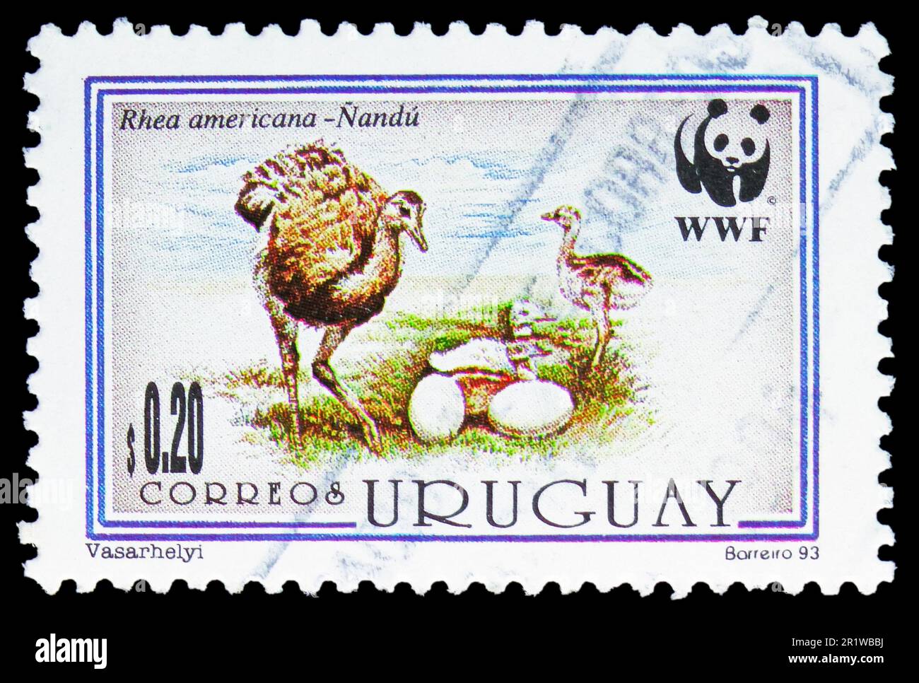 MOSCOW, RUSSIA - APRIL 08, 2023: Postage stamp printed in Uruguay shows ...