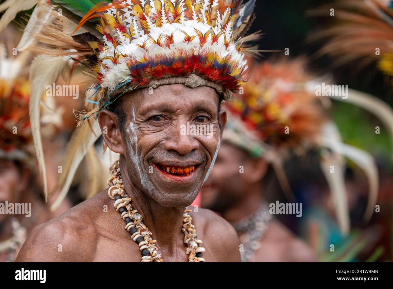 Papua New Guinea, Oro Province, Tufi Island, Baga Village. Traditional ...