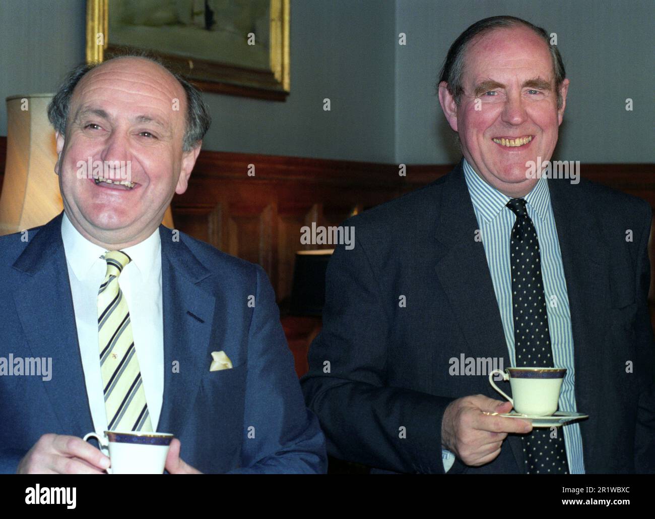 File photo dated 09/10/15 of Irish foreign minister Gerry Collins (left ...