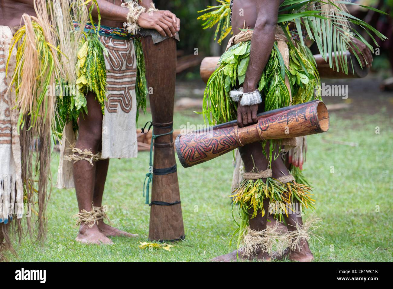 Papua New Guinea, Oro Province, Tufi Island, Baga Village. Traditional ...