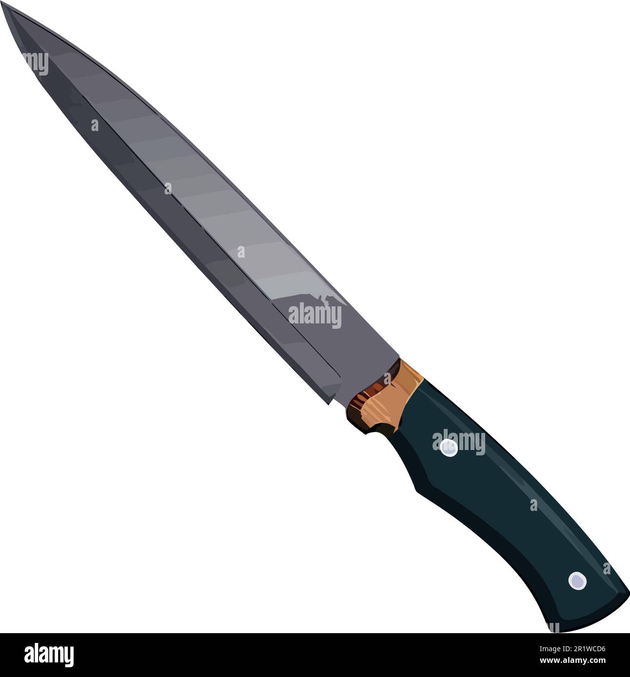 Sharp steel blade over white Stock Vector Image & Art - Alamy