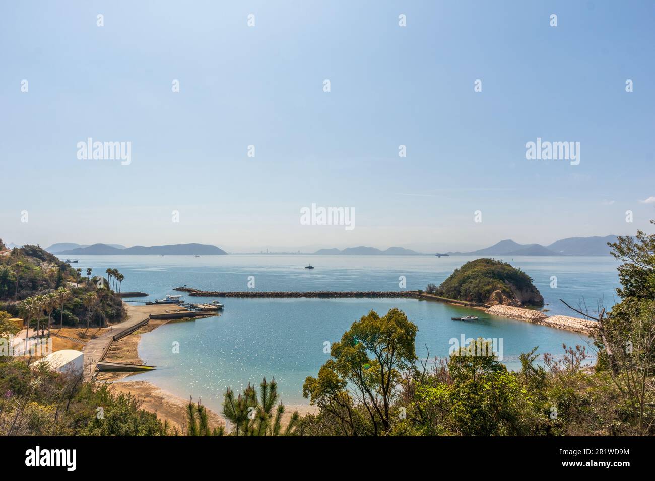 Beautiful landscape at a Beach on Naoshima Island in Kagawa, Japan ...