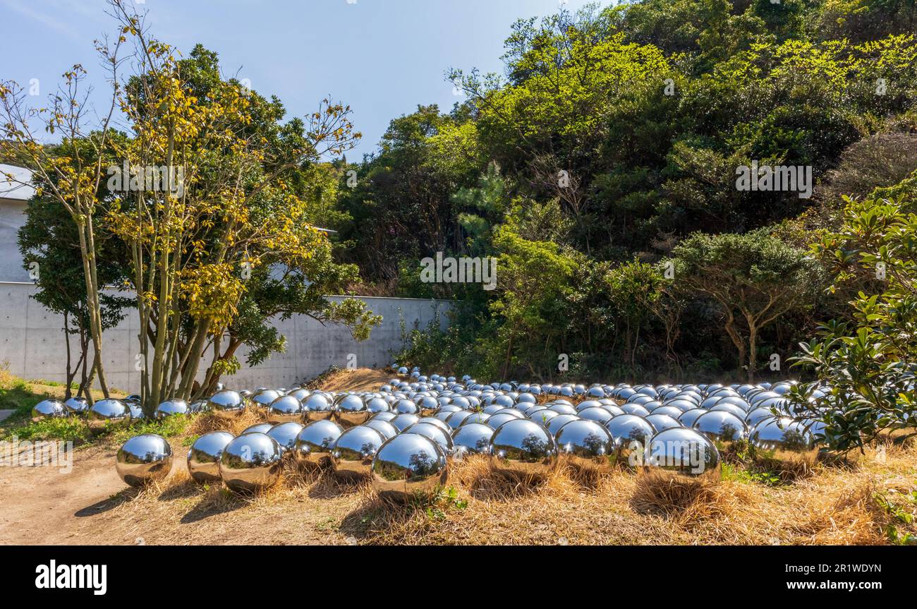 Naoshima, Japan - March 29, 2023: Public outdoor sculpture on Naoshima ...