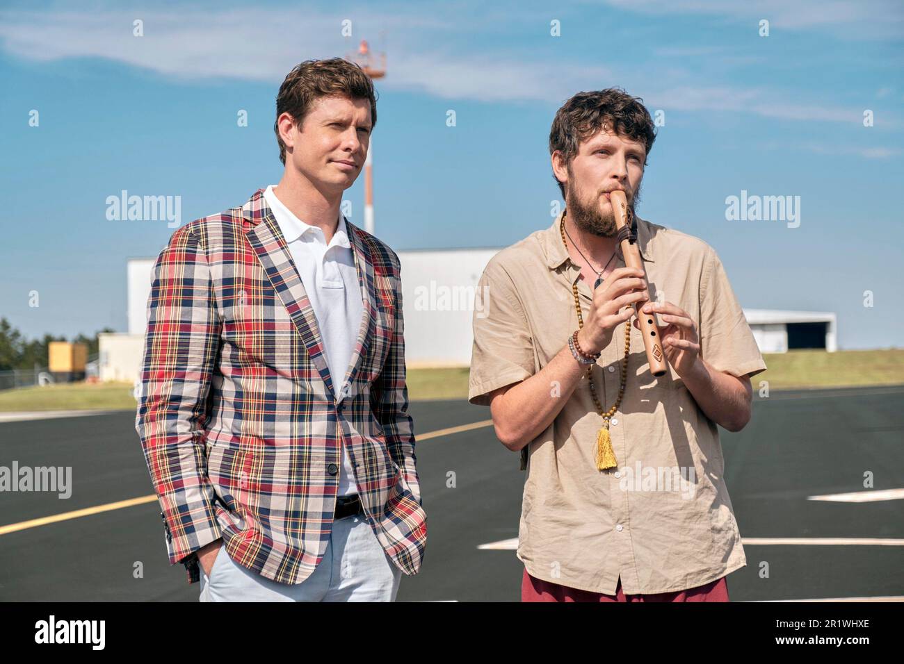 ABOUT MY FATHER, from left: Anders Holm, Brett Dier, 2023. ph: Dan ...