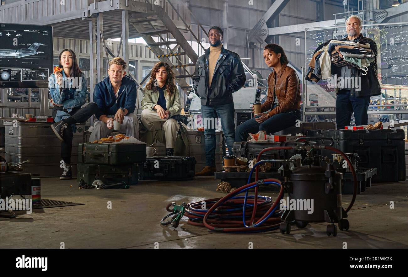 LIFT, from left: Yun Jee KIM, Billy Magnussen, Ursula Corbero, Kevin ...